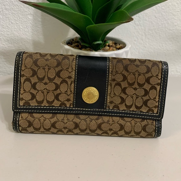 Bags | Coach Signature Wallet Canvas | Poshmark